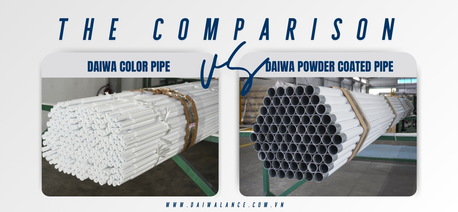 Daiwa Color Pipe vs Daiwa Powder Coated Pipe - Similarities and Differences